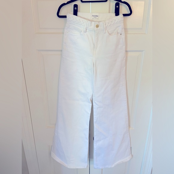 Frame Denim | Jeans | Frame Le Palazzo Braided Waist High Rise Wide Leg ...